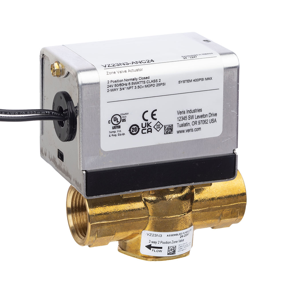 Veris VZ23F3-ANO24S Zone Valve | Veris